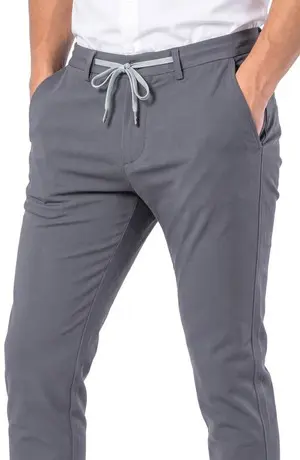 MACEOO Drawstring Stretch Trousers