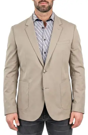 MACEOO Descartes Unconstructed Sport Coat - Beige