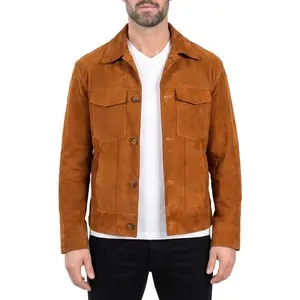 MACEOO Captain Leather Jacket - Brown