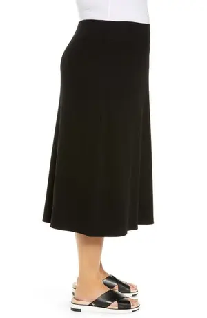 Eileen Fisher Ribbed A-line Skirt