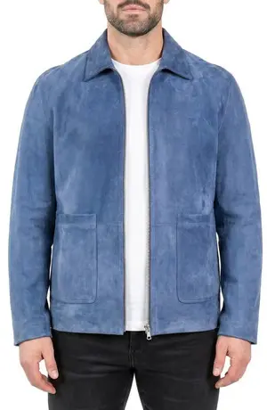 MACEOO Leather Zip Jacket
