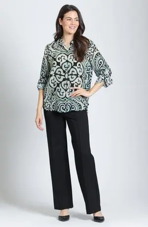 APNY Roll Tab Sleeve Button-up Shirt