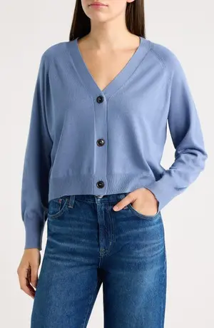 EMME Emme V-Neck Button-Front Cardigan
