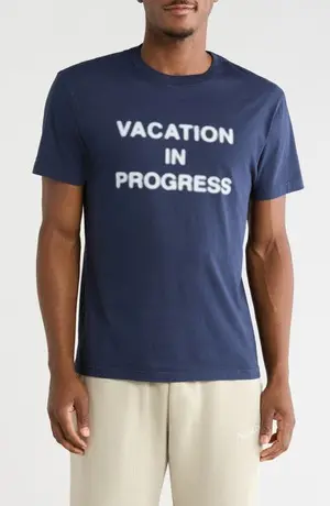 MUSEUM OF PEACE & QUIET Vip Graphic T-shirt - Navy
