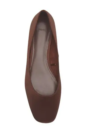 Mango Ebro Square Toe Flat