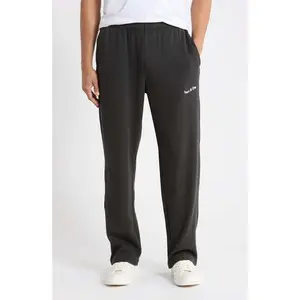 MUSEUM OF PEACE & QUIET Wordmark Waffle Stitch Pants - Black
