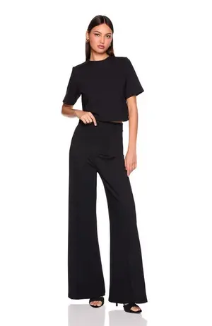 Susana Monaco High-waisted Flare Leg Pants