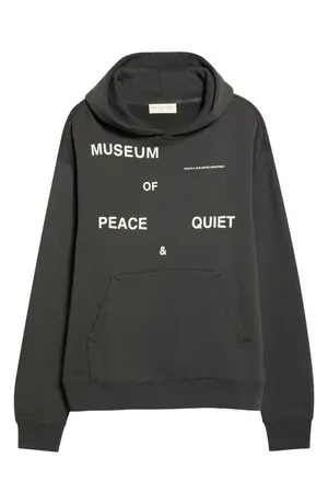 MUSEUM OF PEACE & QUIET Publishing Dept Graphic Hoodie - Black