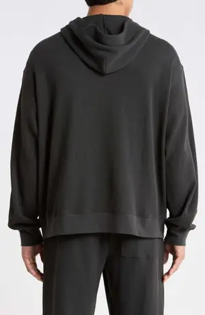 MUSEUM OF PEACE & QUIET Wordmark Waffle Stitch Zip Hoodie