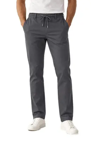 MACEOO Drawstring Waist Performance Pants - Grey