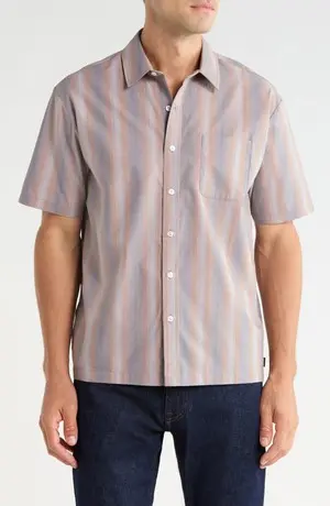 Brixton Cru Relaxed Fit Short Sleeve Shirt
