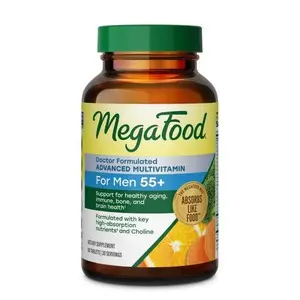 MEGAFOOD Advanced Multivitamin For 55+, Doctor Formulated, Vegetarian - None
