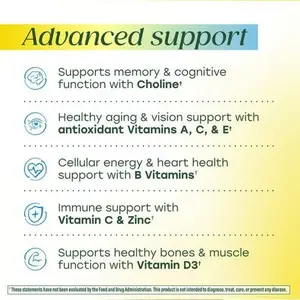 MEGAFOOD Advanced Multivitamin For 55+, Doctor Formulated, Vegetarian