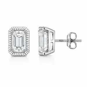 DONATELLO GIAN Sterling Vintage Halo Stud Earrings - Silver