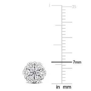 JULIANNA B. Lab-grown Diamond Floral Stud Earrings