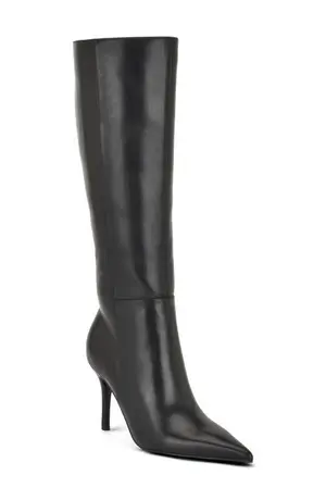 Nine West Gerty Wide Calf Knee High Boot - Blk02