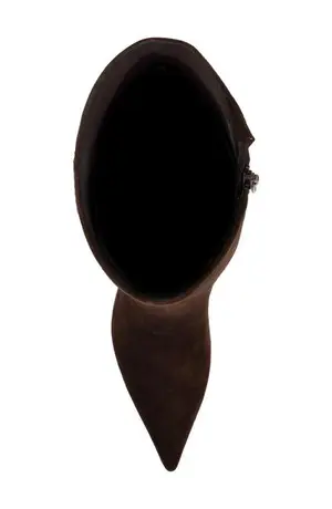 Nine West Gerty Wide Calf Knee-high Stiletto Boots - Dark Brown
