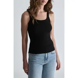 MAVI Frankie Rib Tank - Black