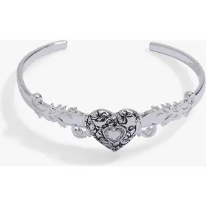 ALEX AND ANI The Twilight Saga Bella & Edward Locket Cuff By - Silver