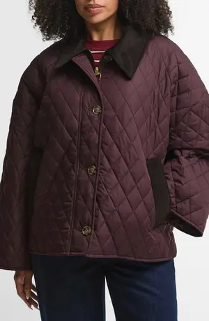 Barbour Moira Quilted Jacket - Fig/shadow Classic