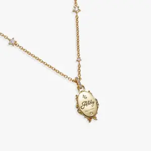 ALEX AND ANI American Girl® Addy 'resilient' Locket Necklace - Gold
