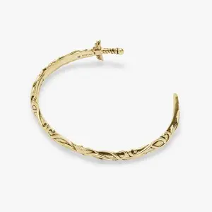 ALEX AND ANI Illyrian Sword & Shadows Cuff Bracelet - Gold