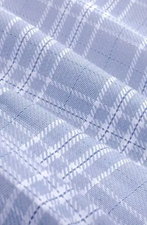 Bugatchi Karl Shaped Plaid Cotton Shirt