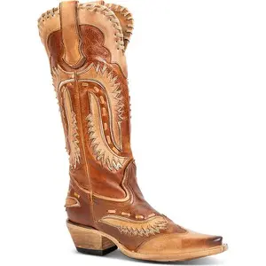 FREEBIRD Wayne Leather Western Boot - Cognac Multi