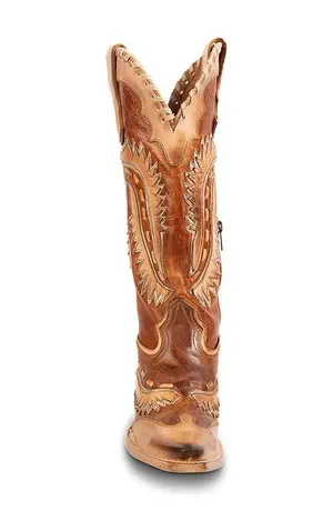 FREEBIRD Wayne Leather Western Boot - Cognac Multi