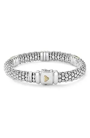 Lagos Lux 18k Gold Diamond Station Bracelet