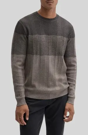Robert Barakett Chevron Wool Blend Sweater - Espresso