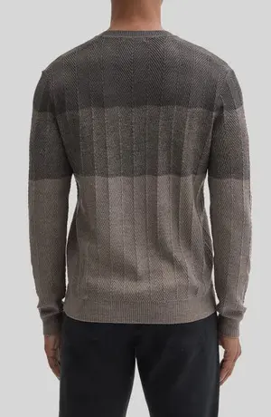 Robert Barakett Chevron Wool Blend Sweater - Espresso