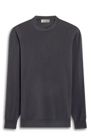 Bugatchi William Merino Wool Crewneck Sweater Anthracite