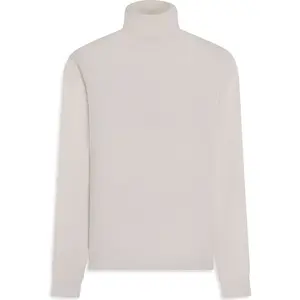 Bugatchi George Extrafine Merino Wool Turtleneck Sweater - Chalk