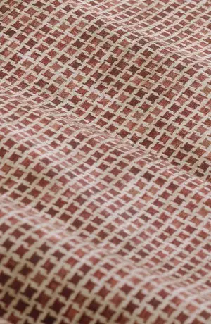 Bugatchi Alvin Shaped Geometric Cotton Blend Shirt
