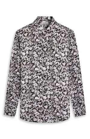 Bugatchi Julian Floral Print Long Sleeve Button-up Shirt