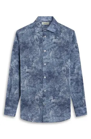 Bugatchi Julian Shaped Fit Long Sleeve Shirt