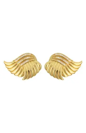 PANACEA Wing Stud Earrings - Gold