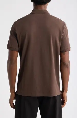 BOSS Donos Pima Cotton Polo - Brown