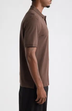 BOSS Donos Pima Cotton Polo - Brown