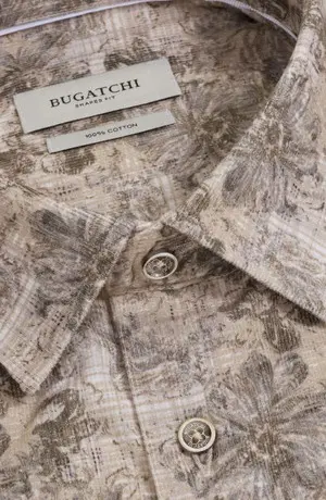 Bugatchi Julian Floral Long Sleeved Button Down Shirt