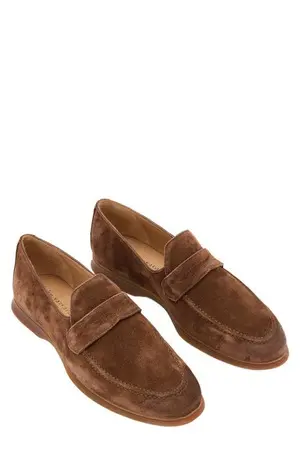 John Varvatos Thompson Keeper Penny Loafer - Chocolate