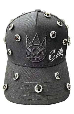 CULT OF INDIVIDUALITY Crystal Embellished Baseball Cap - Black