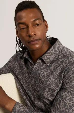 Ted Baker London Damzen Jacquard Cotton Button-up Shirt