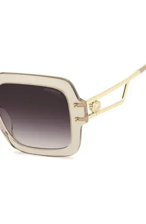 Carrera Eyewear Square Frame Sunglasses - Beige/burgundy