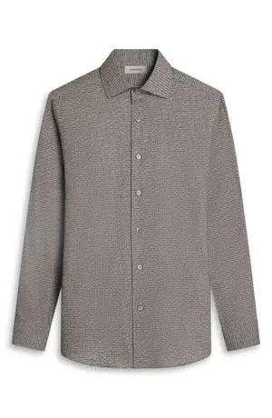 Bugatchi Alvin Shaped Fit Geo Print Button-up Shirt