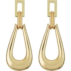 PANACEA Teardrop Link Drop Earrings - Gold