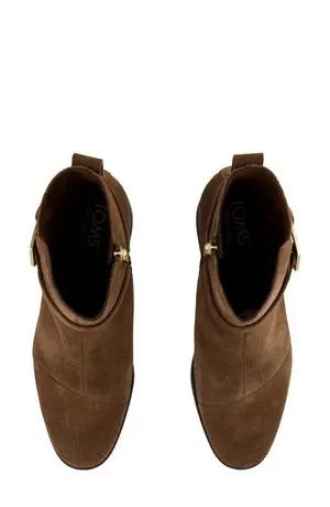 Toms Suede Ankle Bootie - Dark Brown