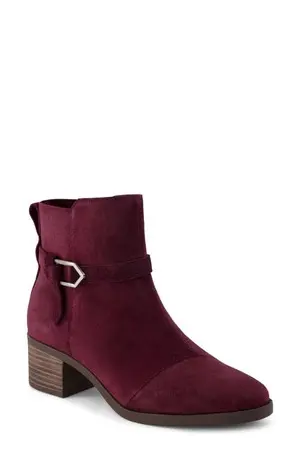 Toms Suede Ankle Bootie Dark Red