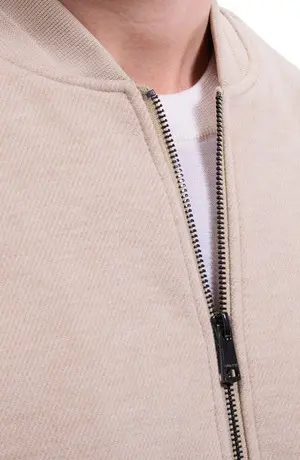 Bugatchi Full Zip Knit Bomber Jacket